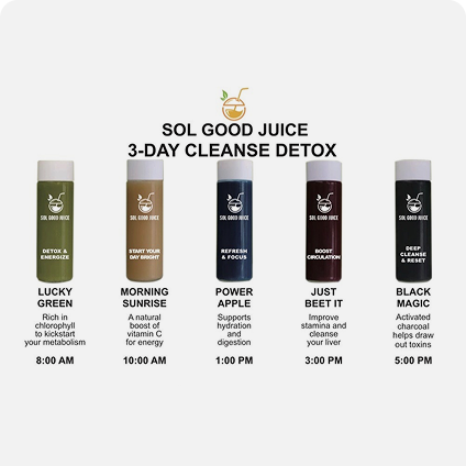 3-Day Juice Cleanse in Dallas | Sol Good Juice